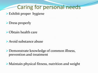 Daily life skills | PPTX