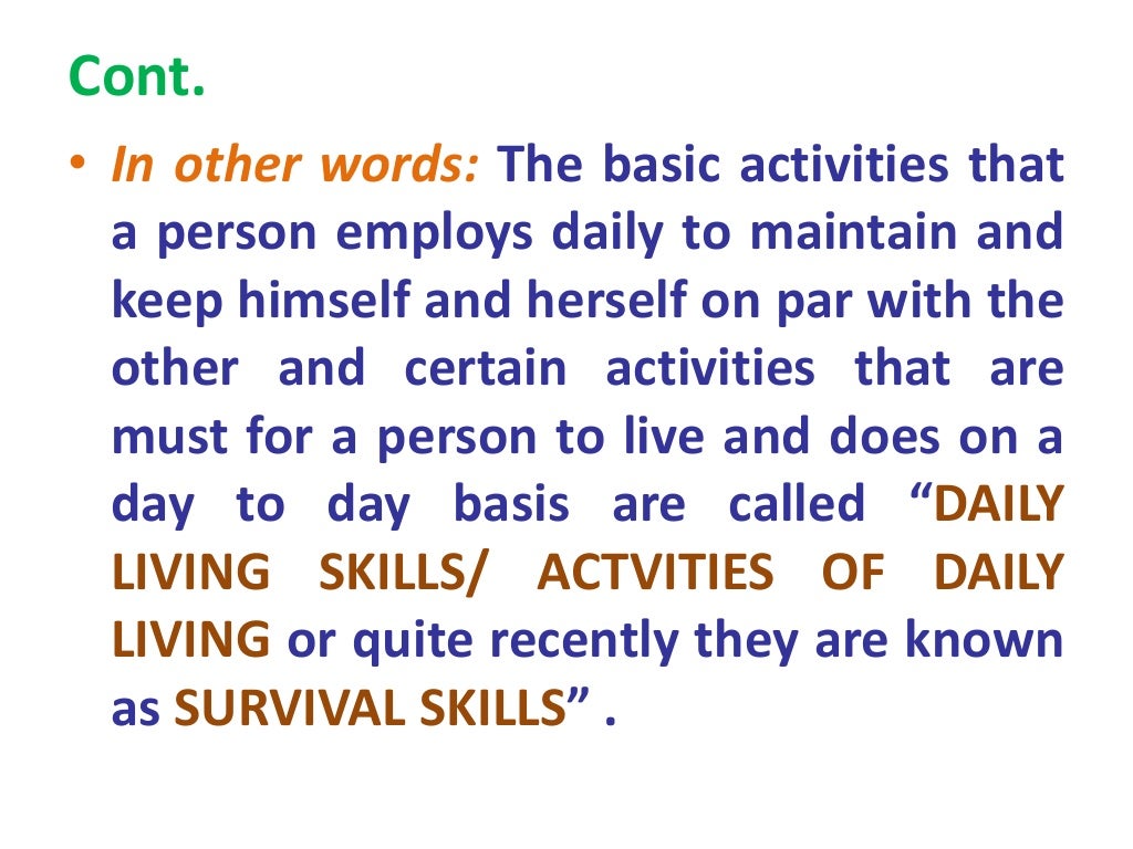 Daily Living Activities Demonstration Lesson Plan daily-living-activities-demonstration-lesson-plan