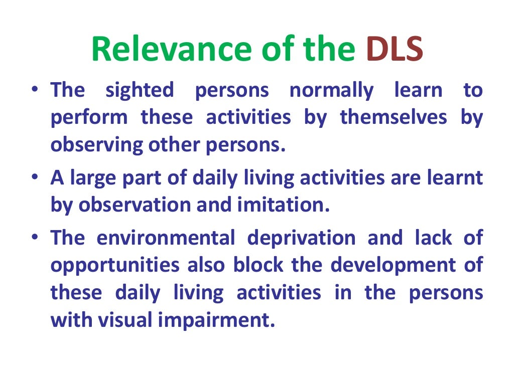 Daily Living Activities Demonstration Lesson Plan daily-living-activities-demonstration-lesson-plan