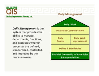 Daily Management Overview | PDF