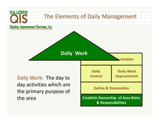Daily Management Overview | PDF