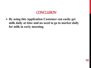 Daily milk Management | PPTX