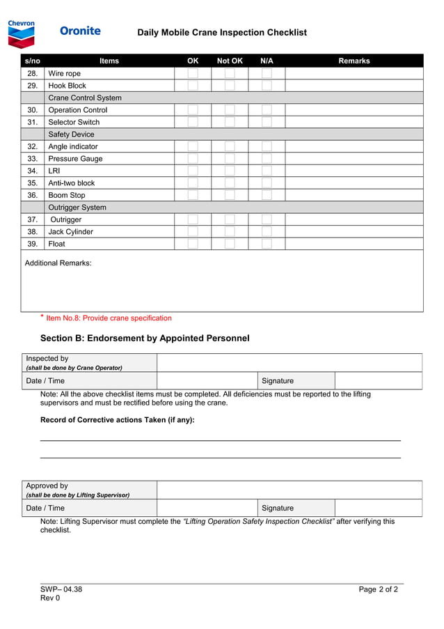 Daily Mobile Crane Inspection Checklist DOC daily-mobile-crane-inspection-checklist-doc