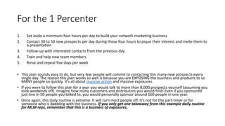 Daily Routine for MLM Reps | PPT | Free Download