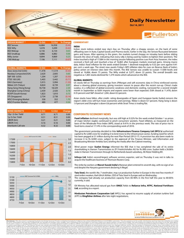 Daily Newsletter - October 14, 2011 | PDF