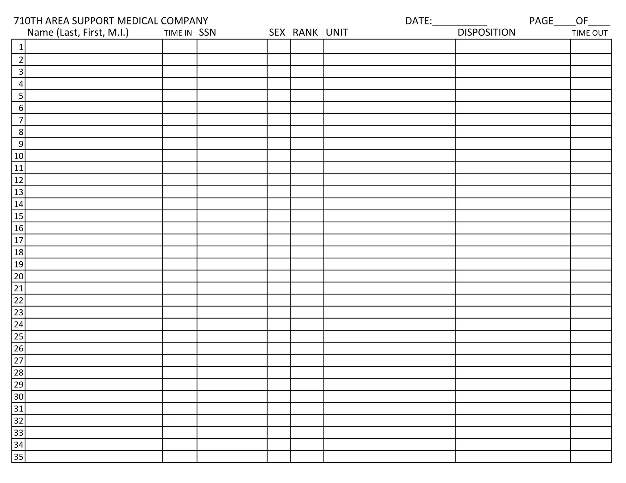 Daily Patient Log | XLSX | Personal Finance