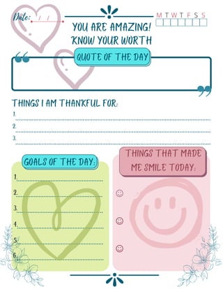 Daily planner final | PDF