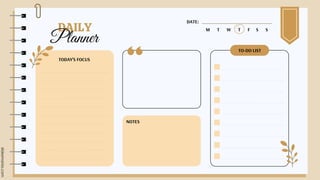 Daily Planner · SlidesMania.pptx