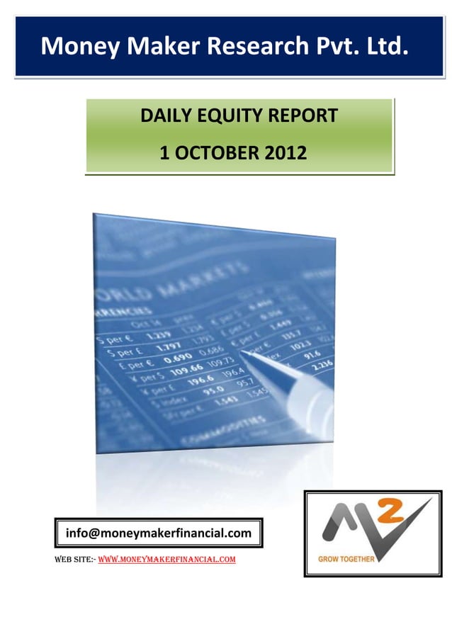 Daily Equity Report at Money Maker | DOCX | Stocks and Bonds | Personal ...