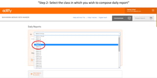 Daily report(teacher) | PPTX