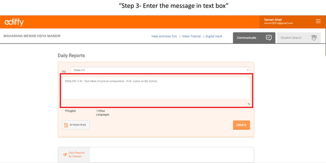 Daily report(teacher) | PPTX