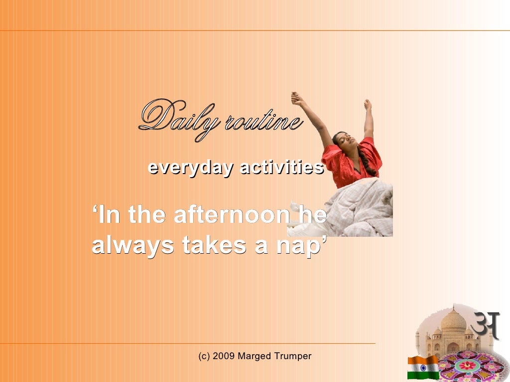 Daily Routine In Hindi Daily Routine In Hindi