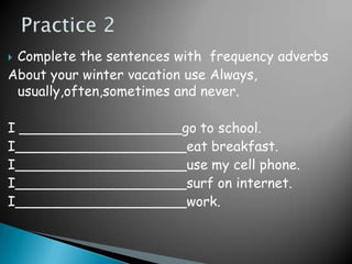 Daily routine | PPTX