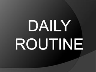 Daily Duties Black Background