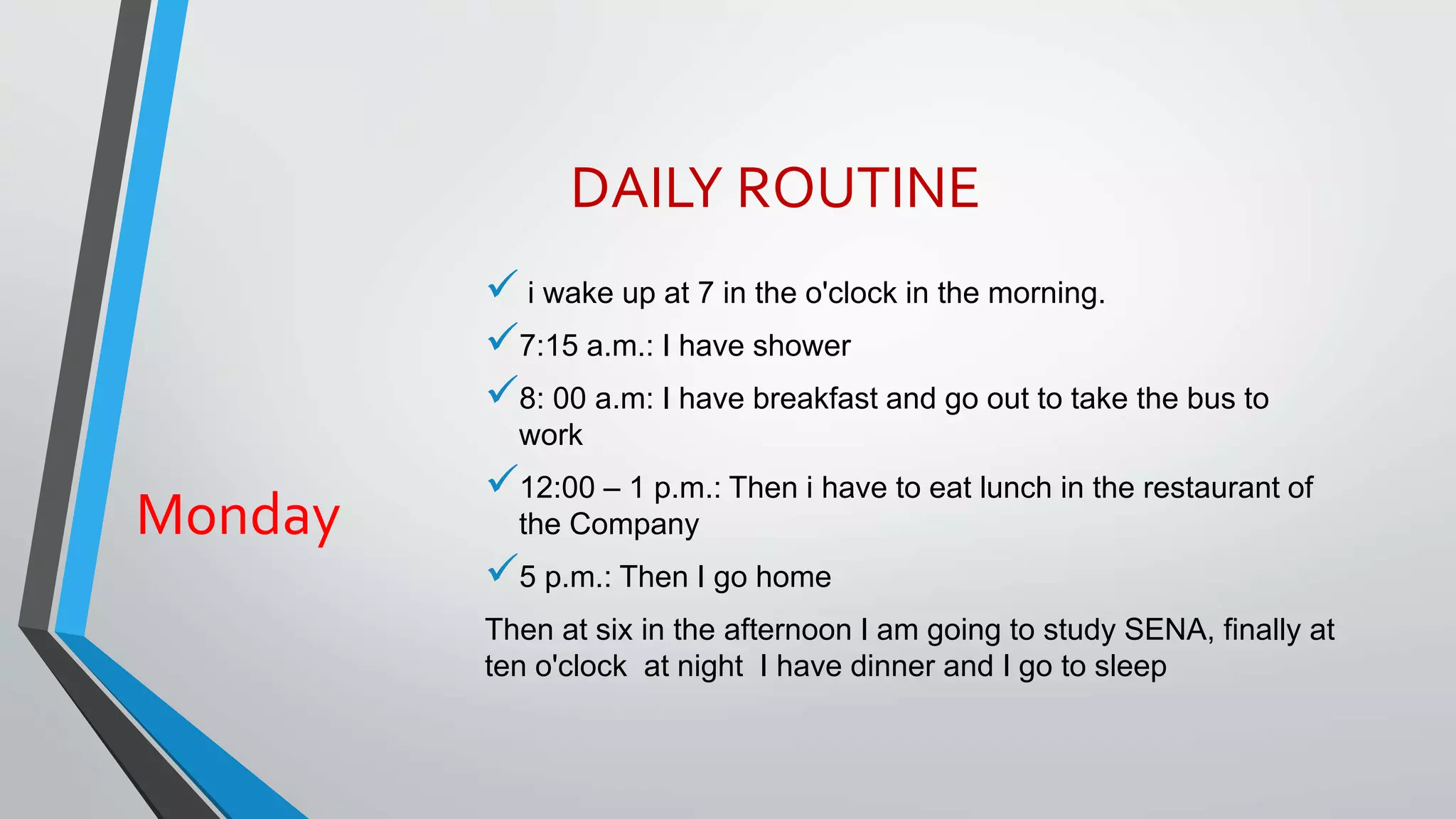Daily routine | PPT