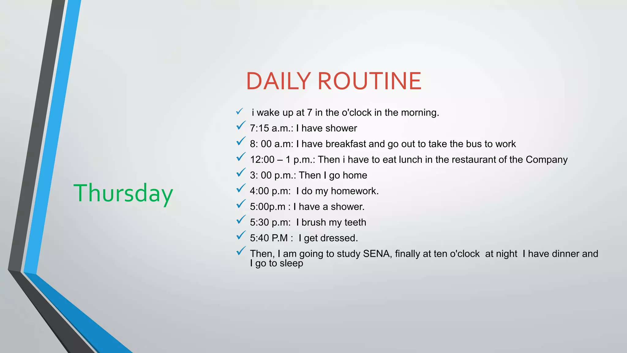 Daily routine | PPT