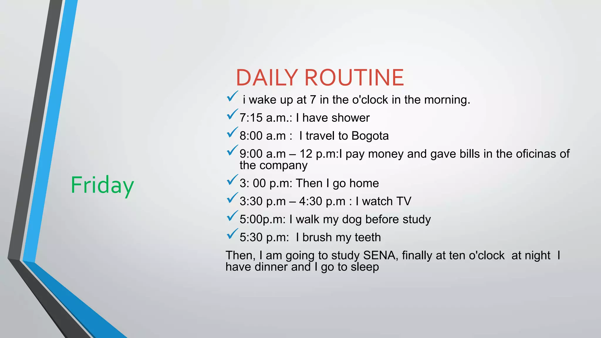 Daily routine | PPT