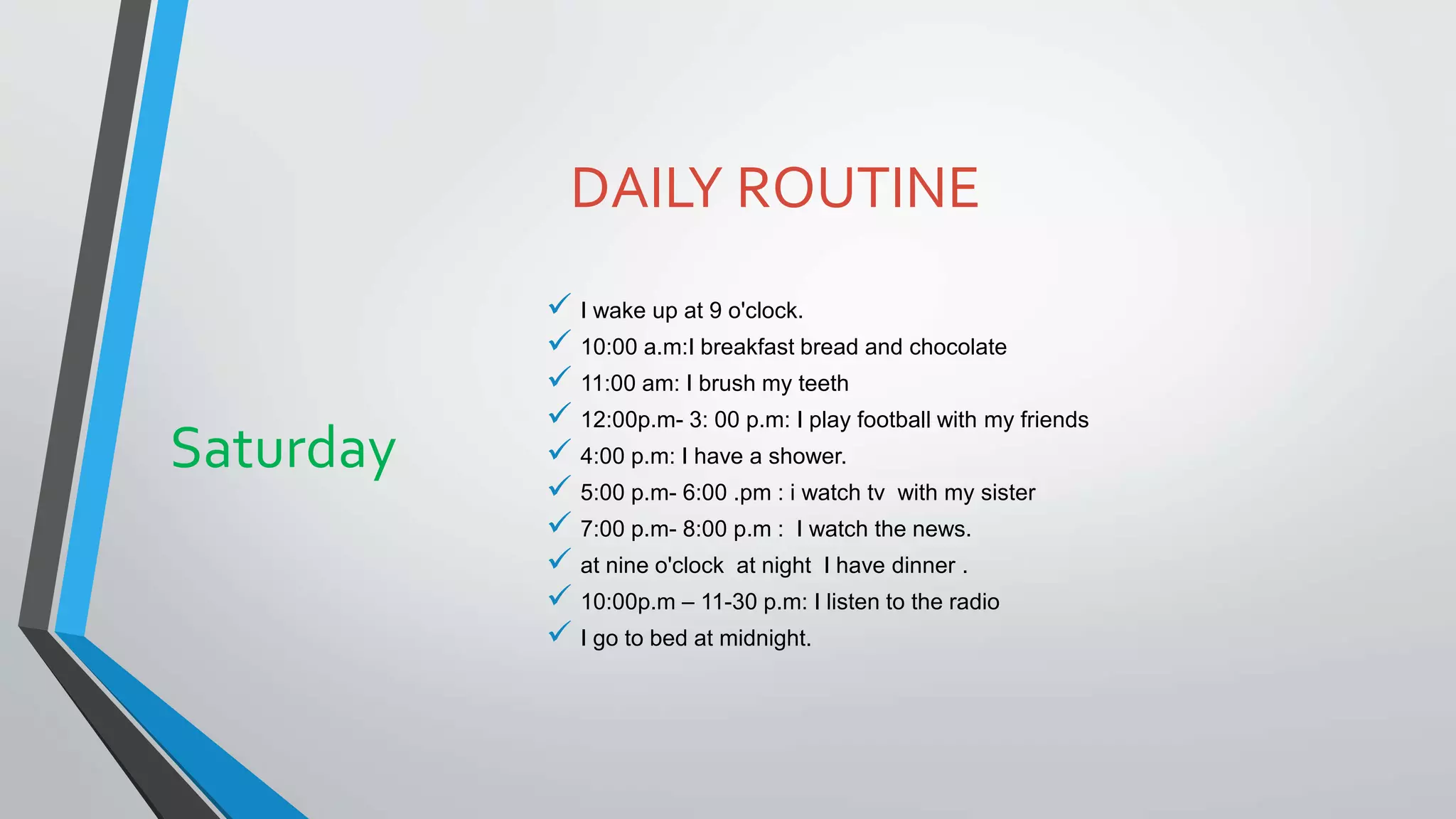 Daily routine | PPT