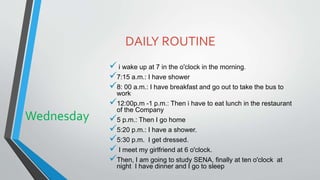 Daily routine | PPT