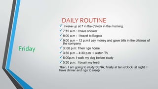 Daily routine | PPT