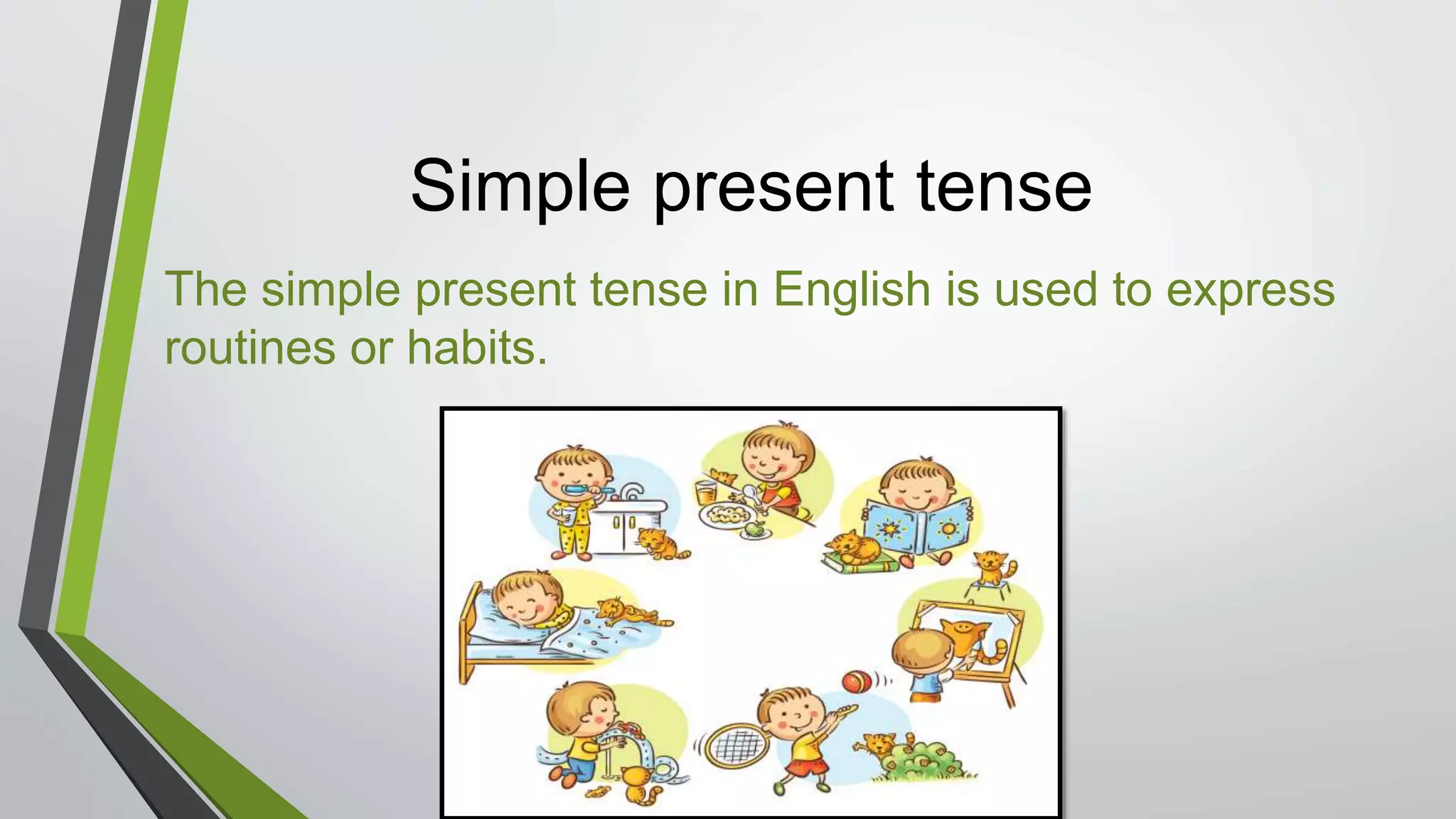 Daily routine- Present simple tense | PPTX