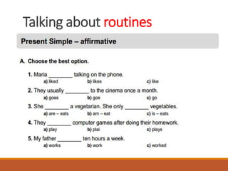 Daily routine | PPTX