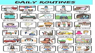Daily routine vocabulary | PDF