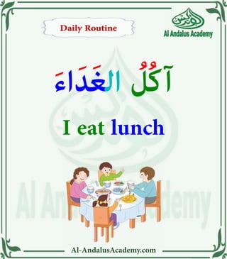 Daily routine in Arabic | PDF