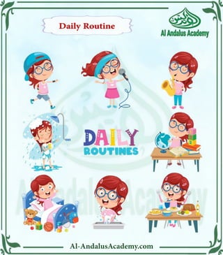 Daily routine in Arabic | PDF