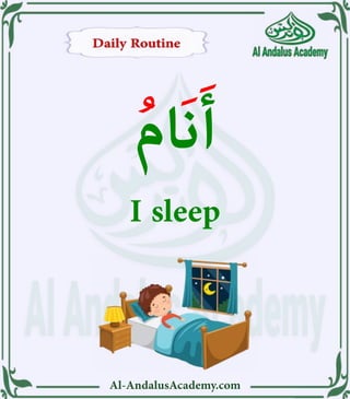 Daily routine in Arabic | PDF