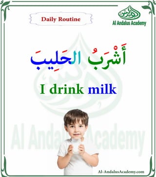 Daily routine in Arabic | PDF
