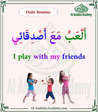Daily routine in Arabic | PDF
