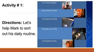 Daily Routine.ppt | Parenting Babies and Toddlers | Parenting