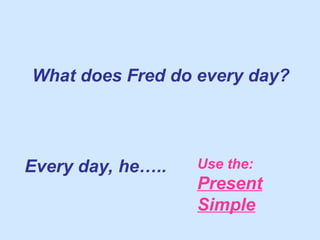 PowerPoint to teach and learn about DAILY ROUTINE.ppt