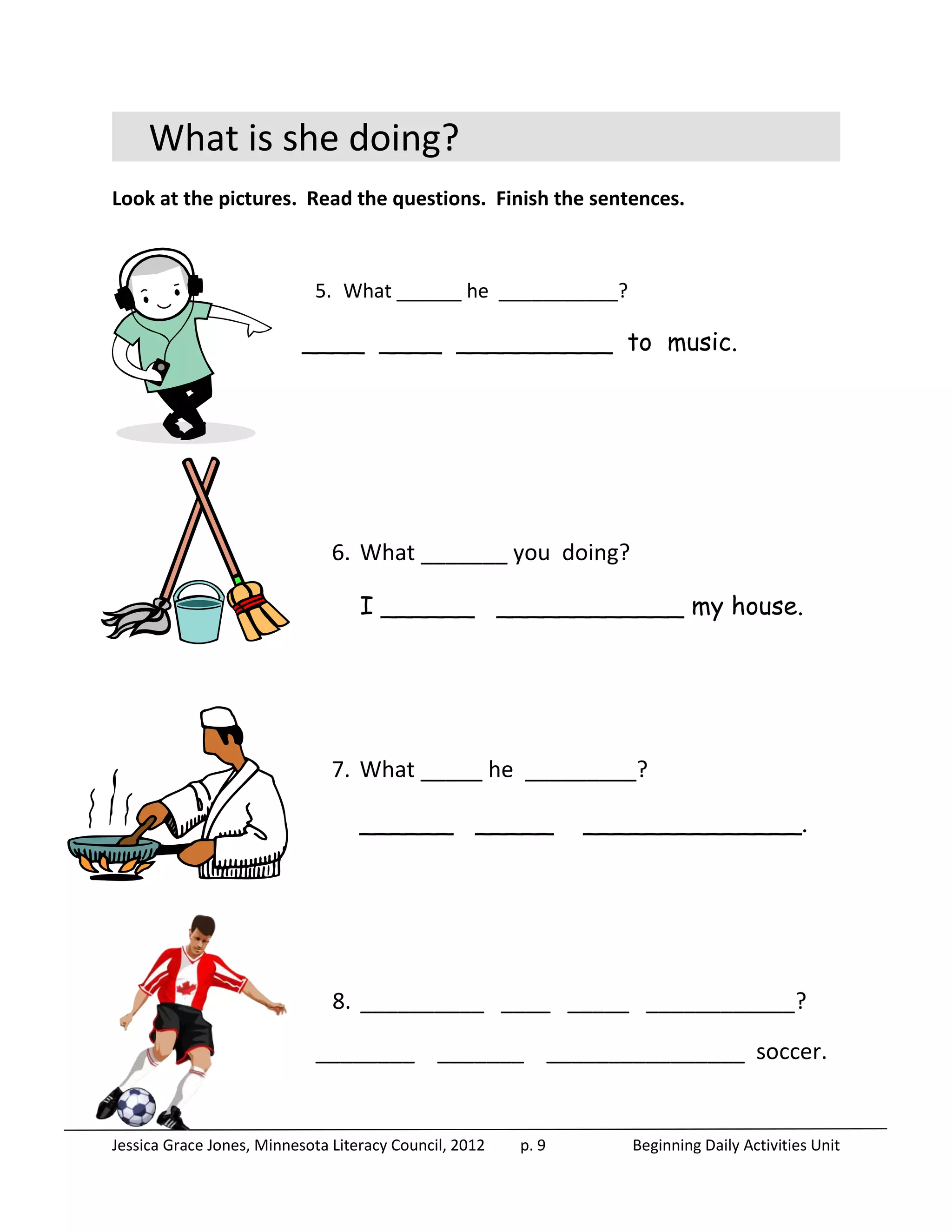 Daily routine activity | PDF