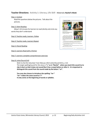 Daily routine activity | PDF