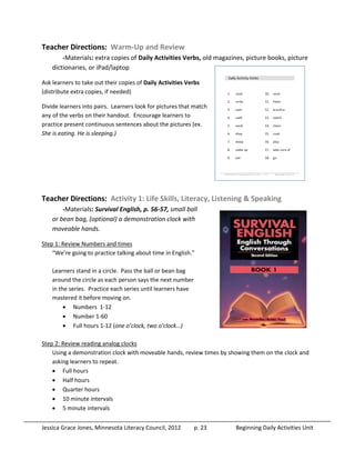 Daily routine activity | PDF