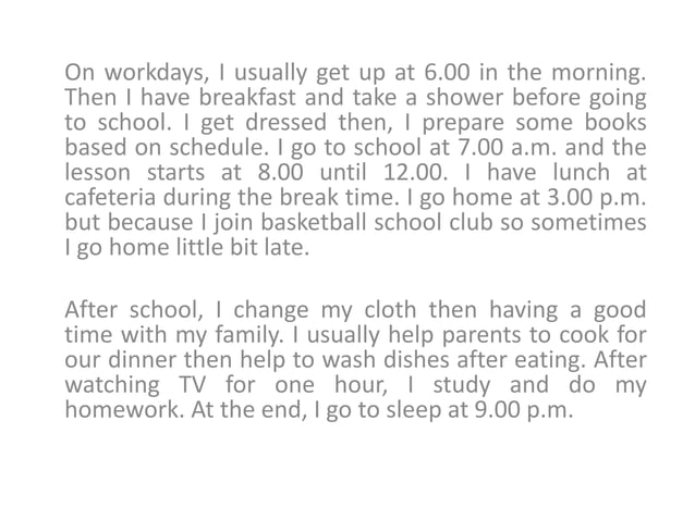 daily routine british council.pptx | Food & Drink