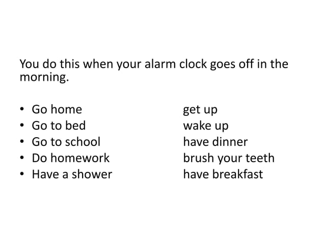 daily routine british council.pptx | Food & Drink