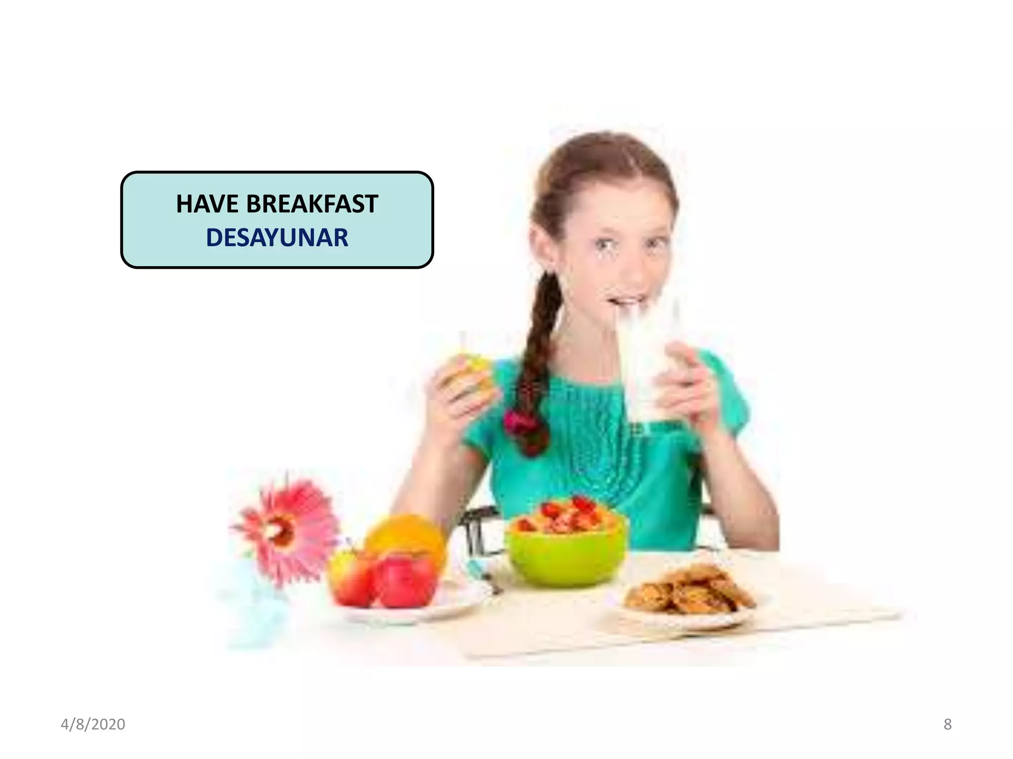 Daily Routine Common Verbs | PPT