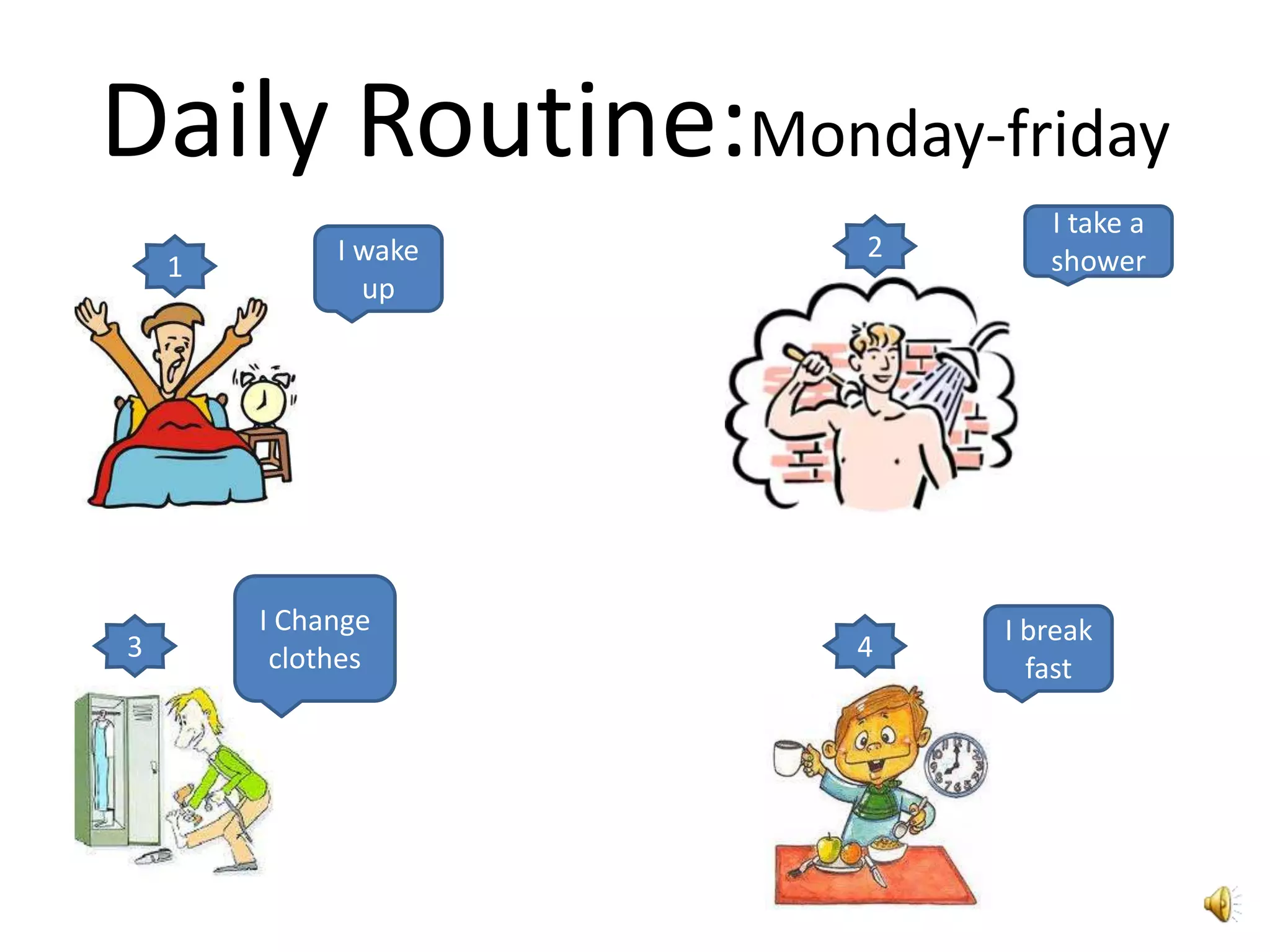 Daily routine david | PPTX