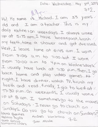 702 DAILY ROUTINE DICTATION. | PDF