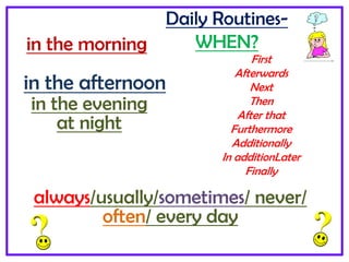Daily routine expressions | PDF