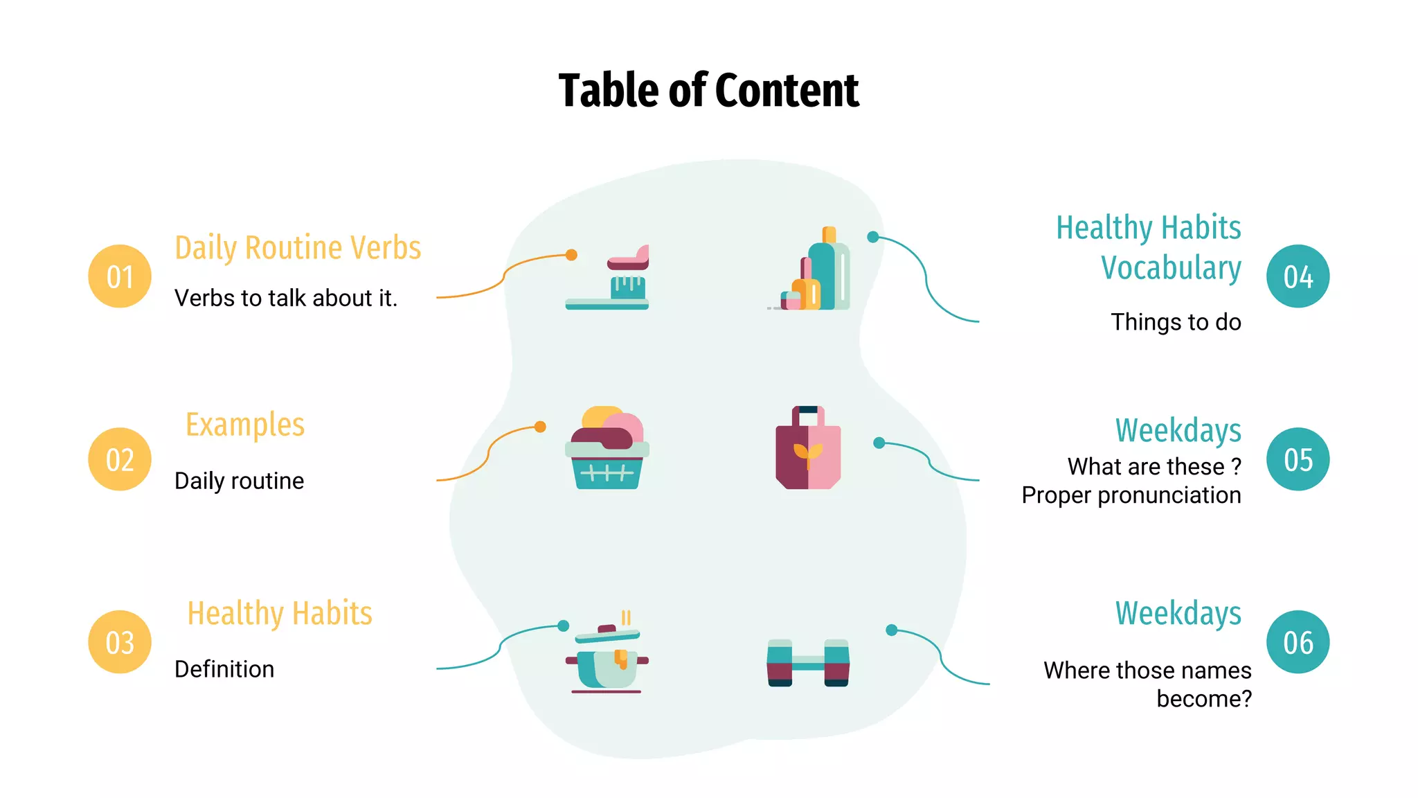 Daily routine infographics by slidesgo | PPTX