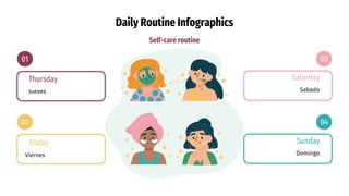 Daily routine infographics by slidesgo | PPTX