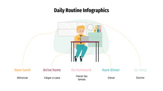 Daily routine infographics by slidesgo | PPTX