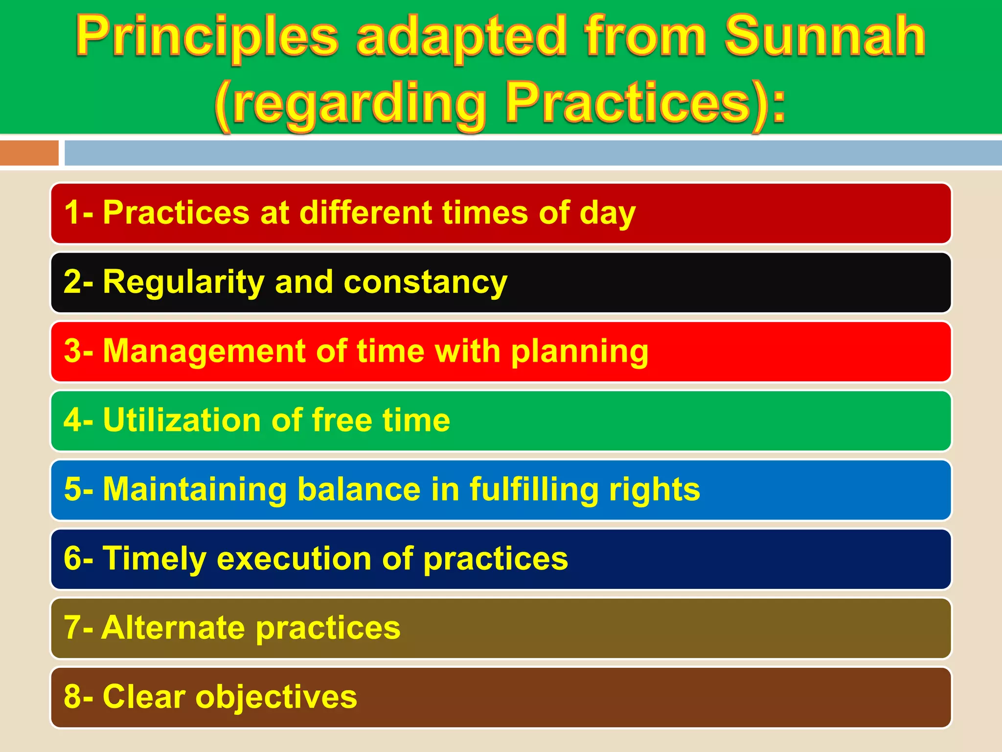 Daily routine of prophet mohammad | PPTX