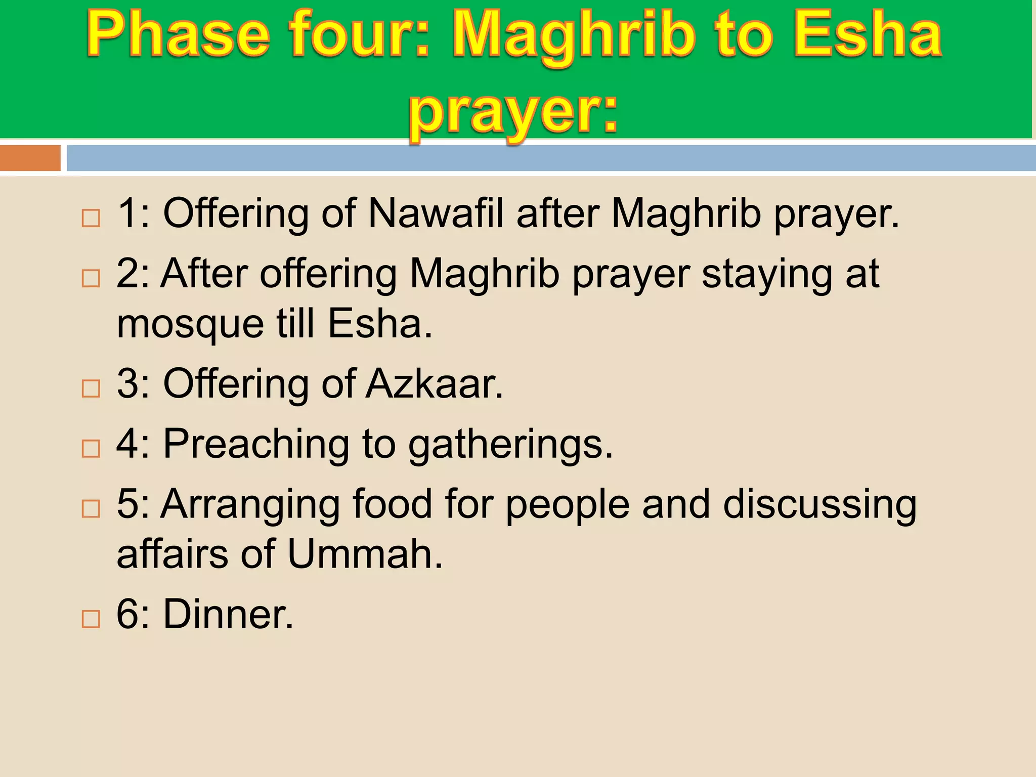 Daily routine of prophet mohammad | PPTX