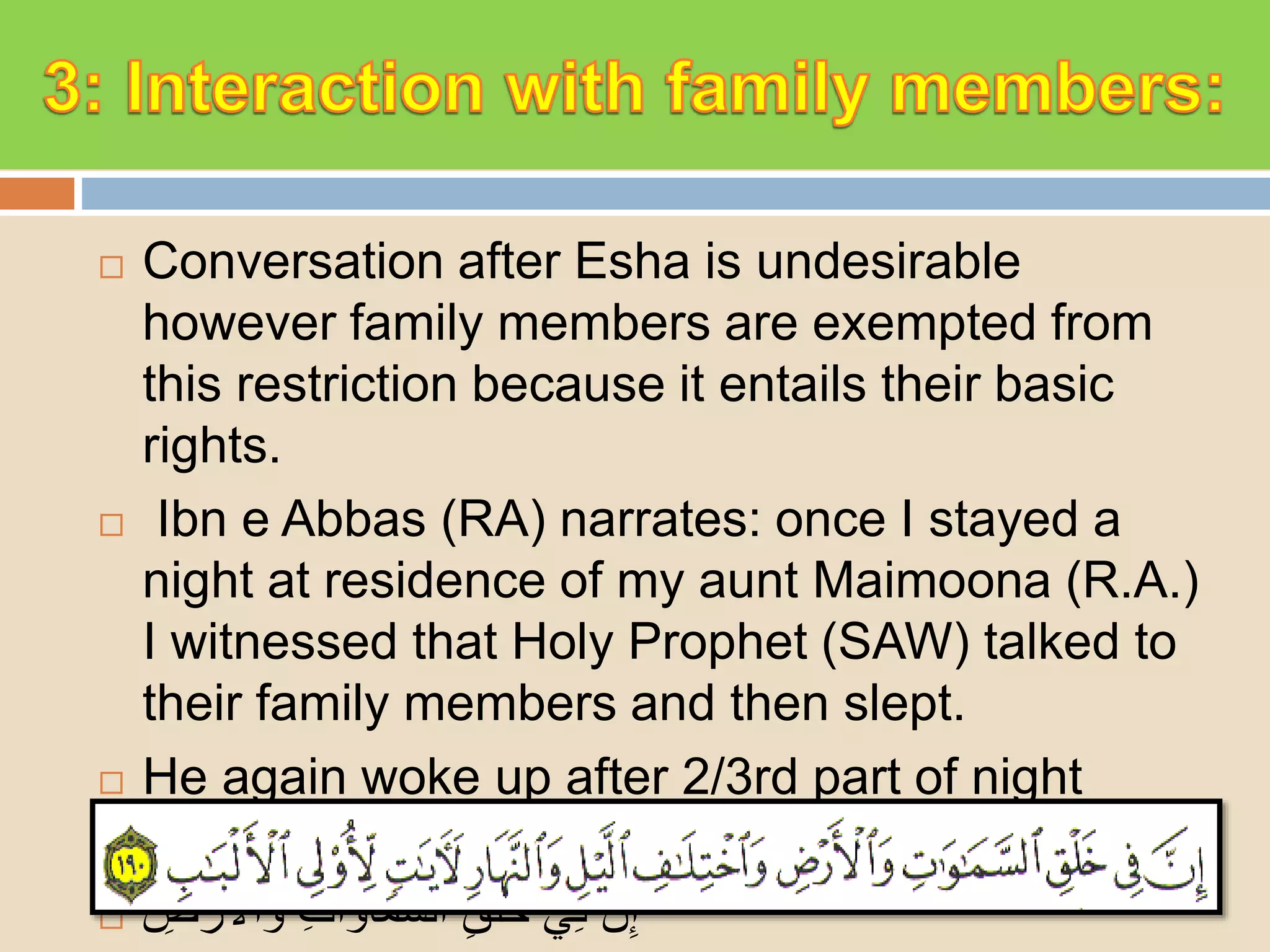 Daily routine of prophet mohammad | PPTX