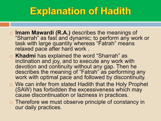 Daily routine of prophet mohammad | PPTX | Islam | Religion & Spirituality